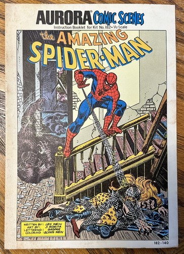 Aurora Comic Scenes The Amazing Spiderman Instruction Book For Model ...