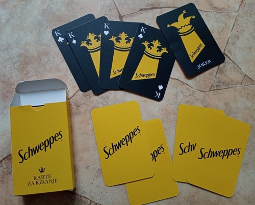 SCHWEPPES SODA DRINK ADVERTISING Playing Cards Deck SERBIA EDITION ...