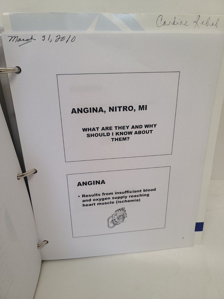 Cardiac Rehabilitation Unique Binder Health Diet Recipe Heart Wellness ...