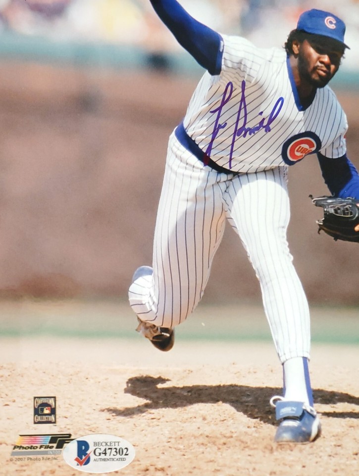 Lee Smith Beckett COA Autograph 8x10 Photo MLB Chicago Cubs | eBay
