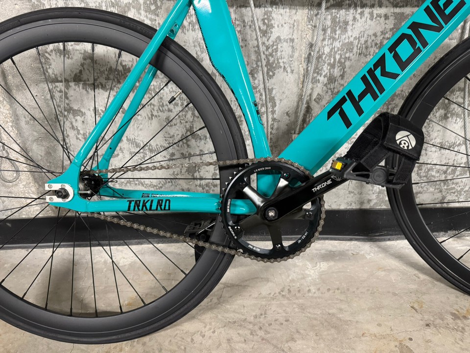 Throne TRKLRD Teal/Celeste 55cm Bike - Good condition, Fixed gear | eBay