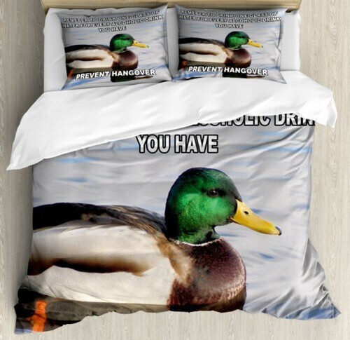 Animal Linge de Lit Set Colvert Avec Dicton | eBay