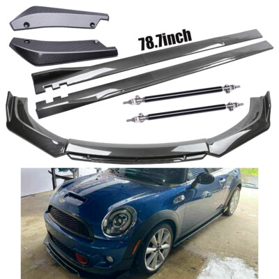 For Mini Cooper S R56 F Carbon Fiber Side Skirts Rear Front Bumper Lip ...