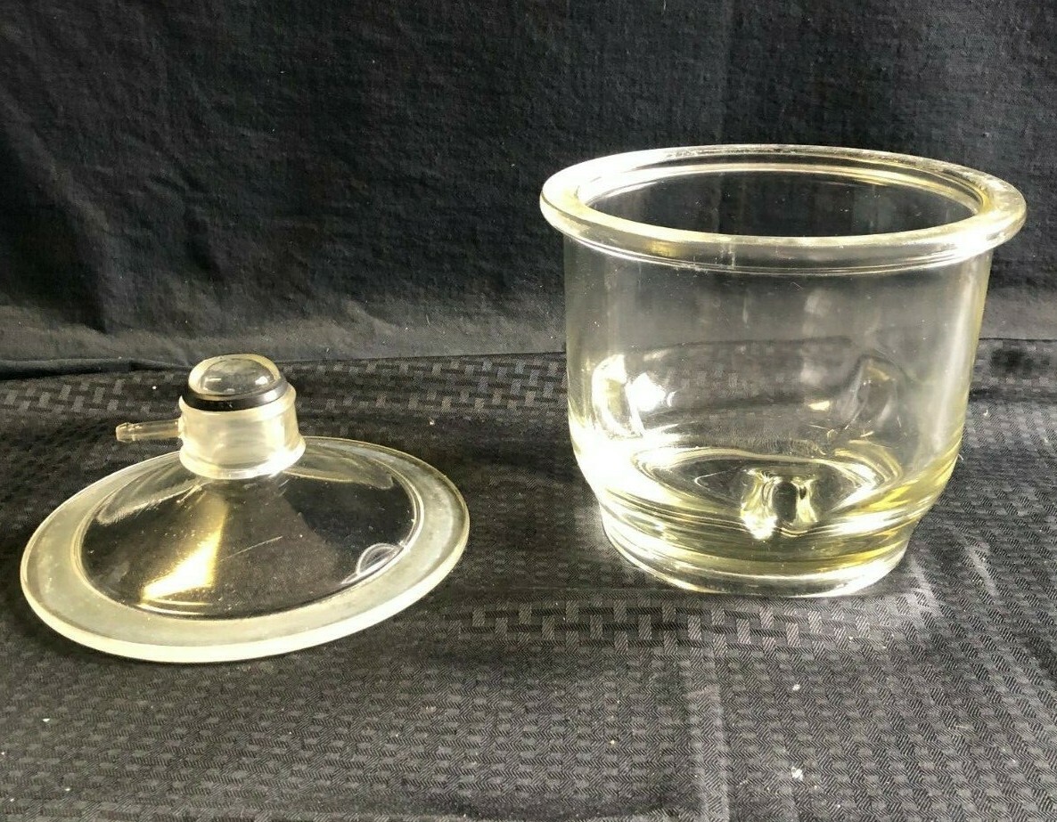 Corning PYREX Glass 7.5L Large Vacuum Desiccator 55/38 Sleeve & Ring ...