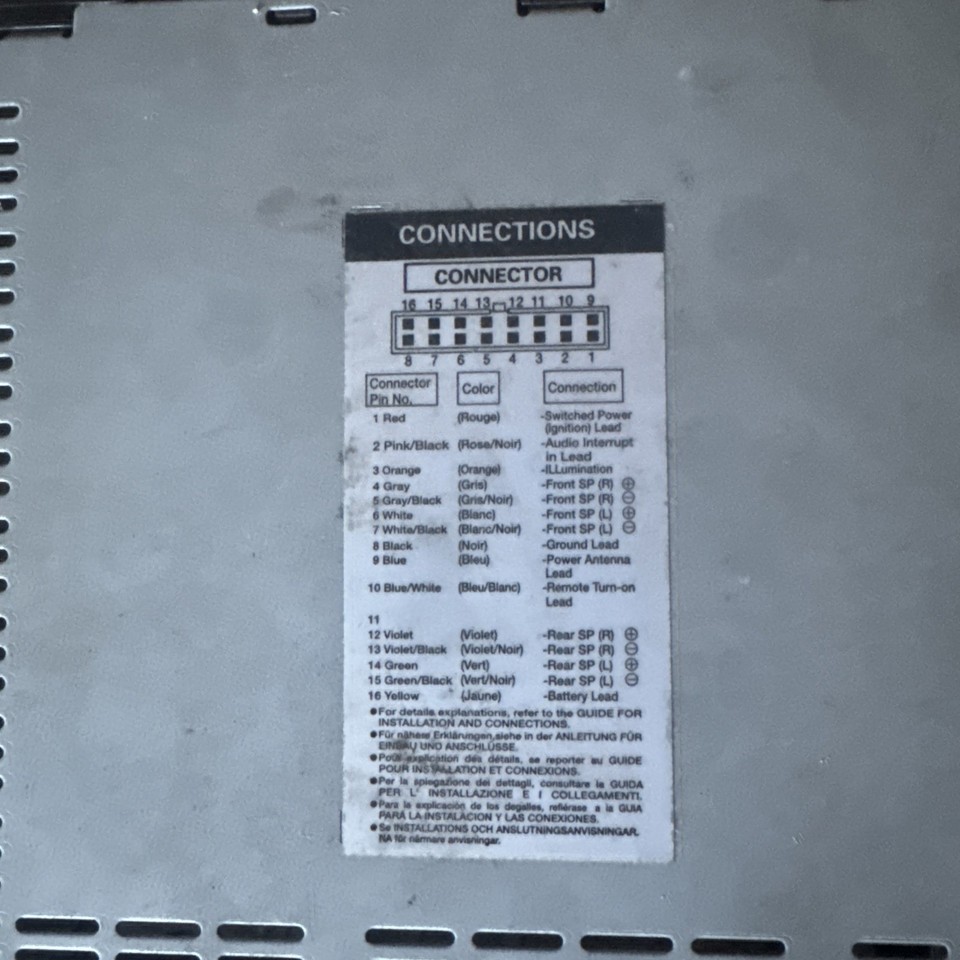 ALPINE CDE 9850Ri FM MW LW CAR STEREO RADIO CD PLAYER MP3 WMA RDS MAX ...