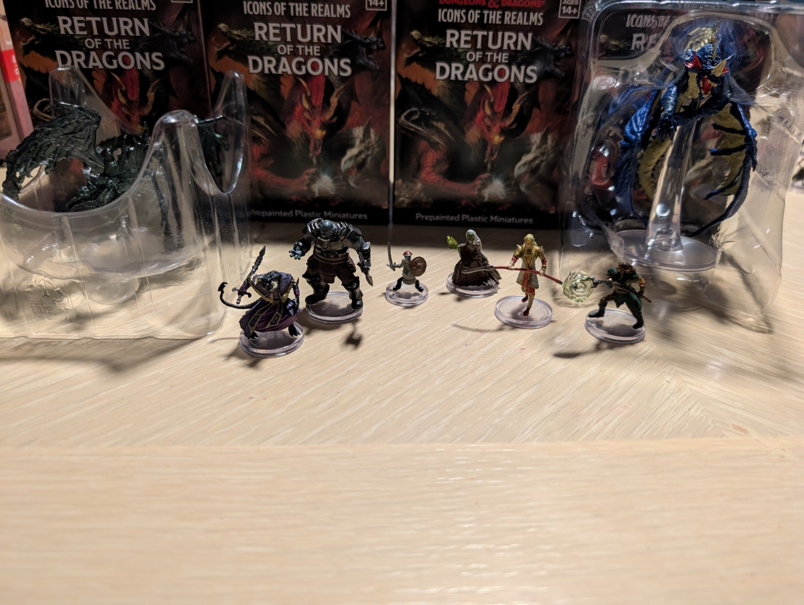 Return of the Dragons - Young Blue Dragon, Young Black Shadow Dragon ...