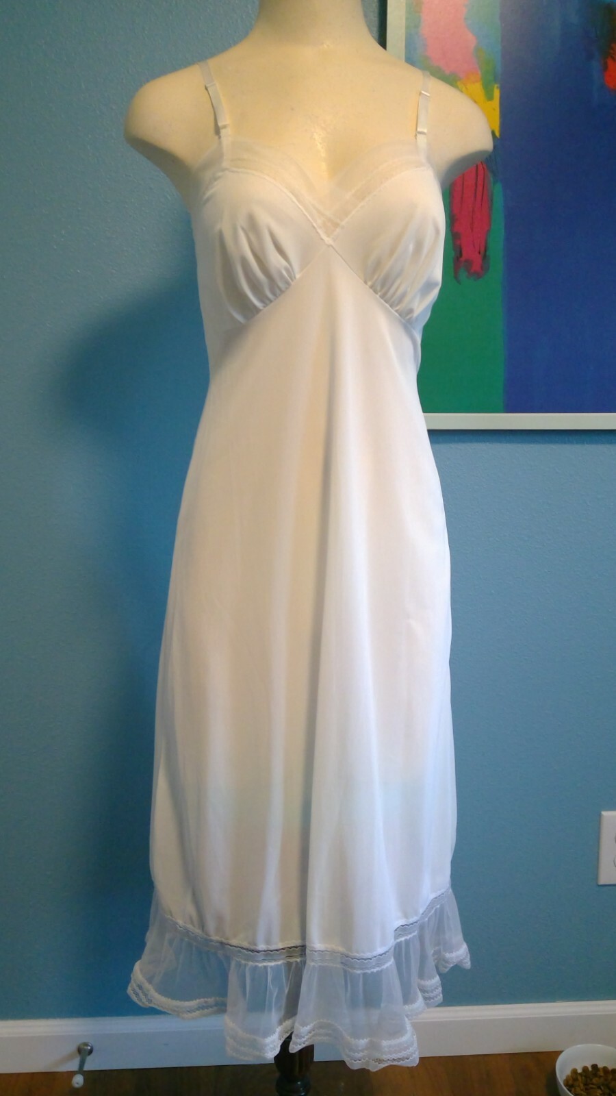Beautiful Vintage 50's Cream Luxite By Holeproof Slip… - Gem