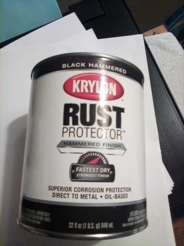 Krylon Rust Protector BLACK HAMMERED 32oz FREE SHIPPING | eBay