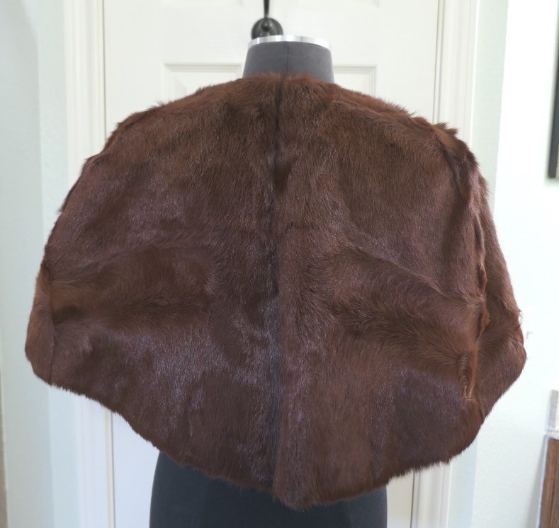 Vintage 50's Morton's Furs Washington DC Brown Genuin… - Gem