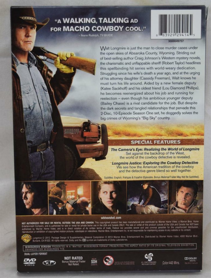Longmire The Complete First Season 2 DVD Disc Set NM-MINT | eBay