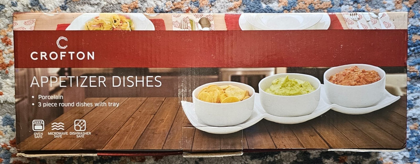 Crofton Appetizer Dishes Square Plates Set 4pc Porcelain for sale ...