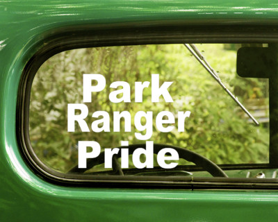 2 PARK RANGER PRIDE DECALS Sticker For Car Window Bumper Laptop Rv ...