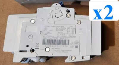 x2 New Allen Bradley 1489-M1C020 Breaker 480Y/277V AC MAX 1-POLE 2 AMP ...