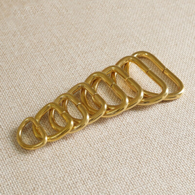 20 X BRASS bifurcated D Ring Chain LeatherCraft Hardware Luggage ...