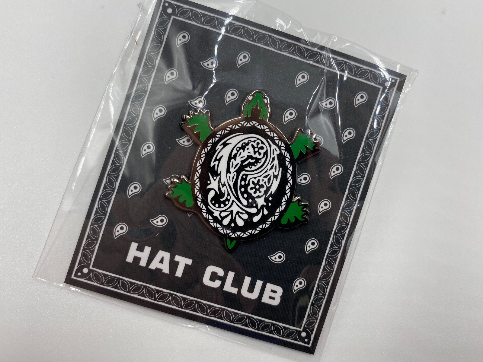 Hat Club Exclusive Fitted Cap Black Dome Turtle Hat Pin New Era 5950 ...