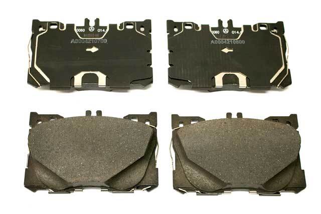 Genuine OEM Front & Rear Disc Brake Pads & Sensors Kit Set For Mercedes ...