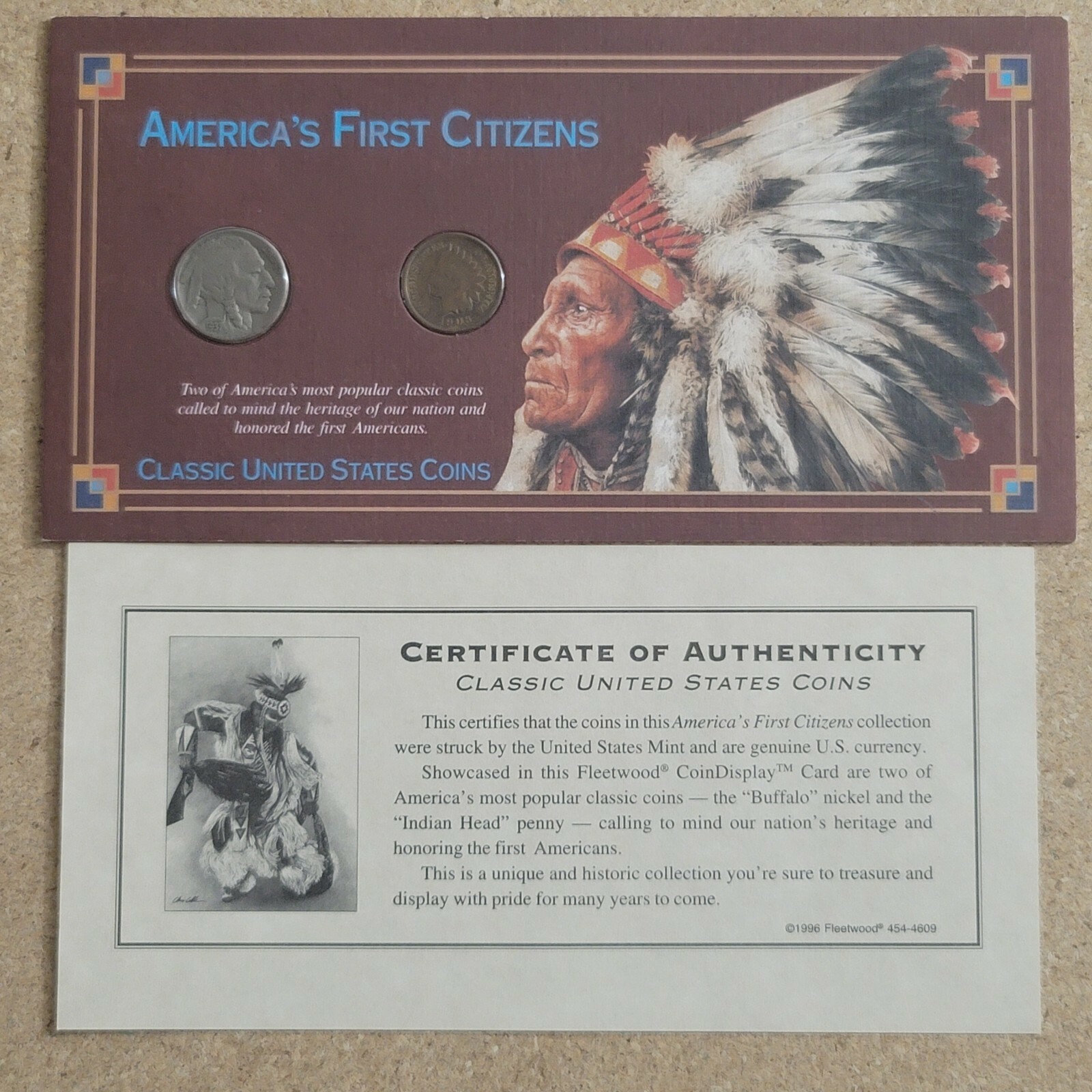 Americas First Citizens Coins Set 1937 Buffalo Nickel, 1908 Indian Head ...