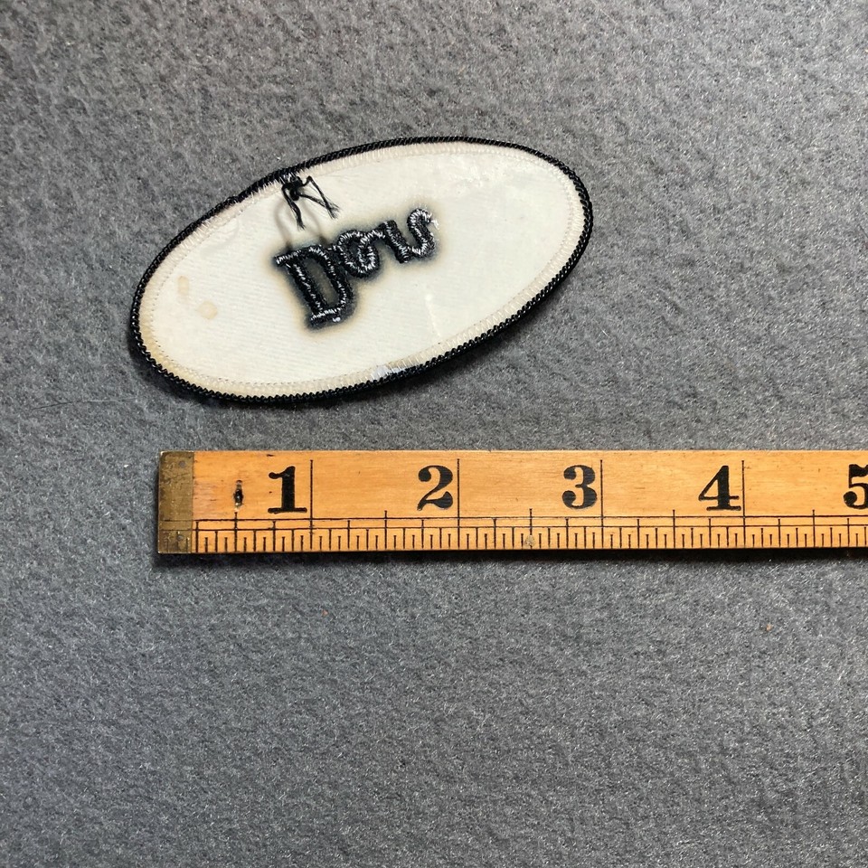 Vintage Don Name Patch Work Uniform Tag Shop Worker L8 | eBay