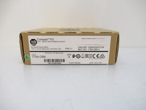 New Sealed Allen-Bradley 1769-OB8 Series/A CompactLogix 8 Pt 24VDC D/O ...