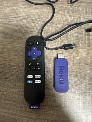 Roku 3500X Streaming Purple Stick HDMI w/ Remote Tested Working | eBay