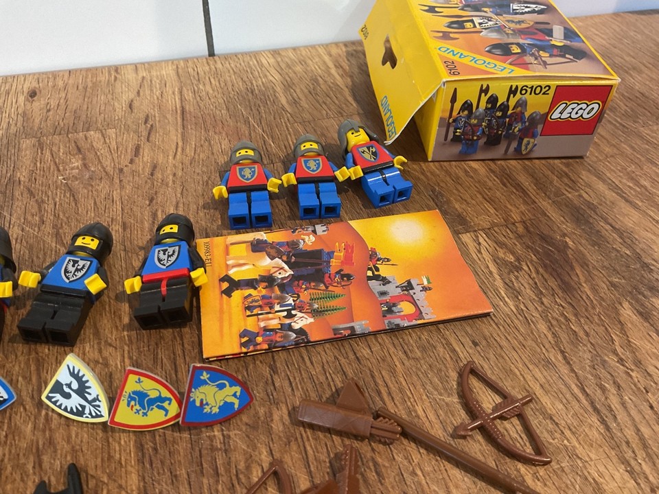 LEGO Castle: Very Rare Castle Mini Figures Set 6102. Boxed all mint ...
