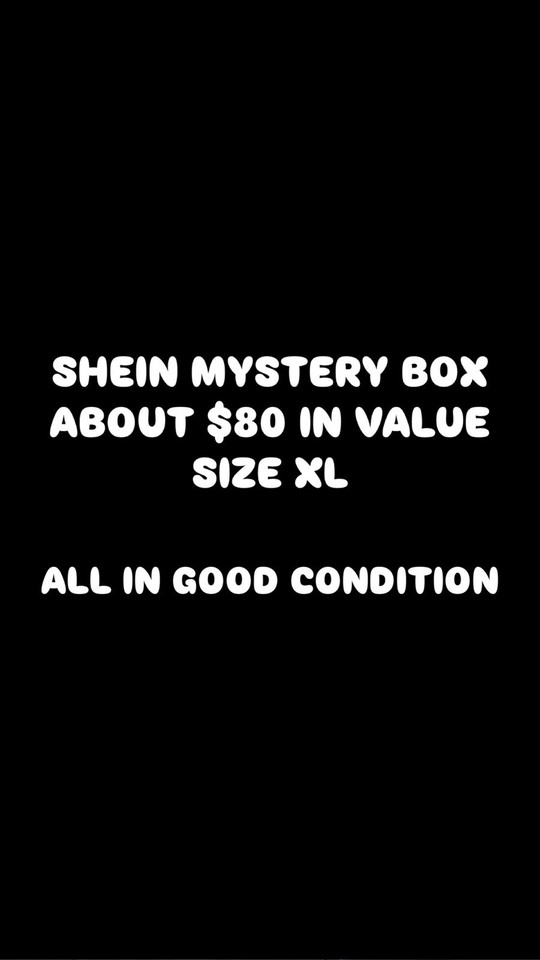 SHEIN CLOTHING MYSTERY BOX ALL SIZE XL | eBay