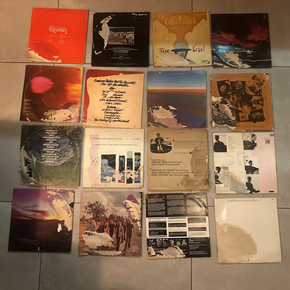 Rock & Roll 60s 70s Vinyl Record Collection 16LP job lot traffic grace ...