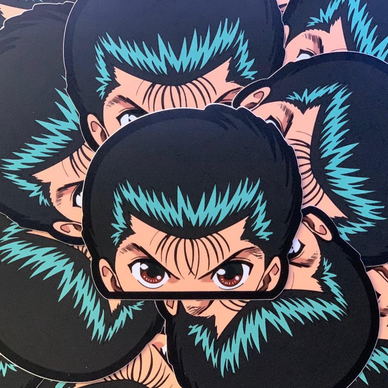 Yu Yu Hakusho Peeker Sticker combo Holographic Matte Decal Weatherproof ...