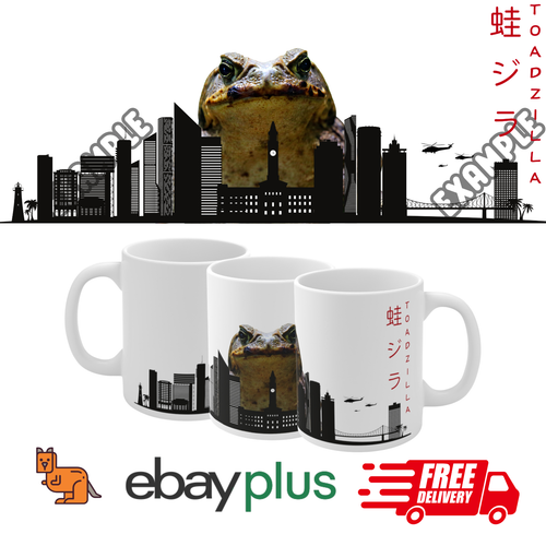 Mug Novelty Toadzilla Godzilla Parody Funny Cane Toad Brisbane ...