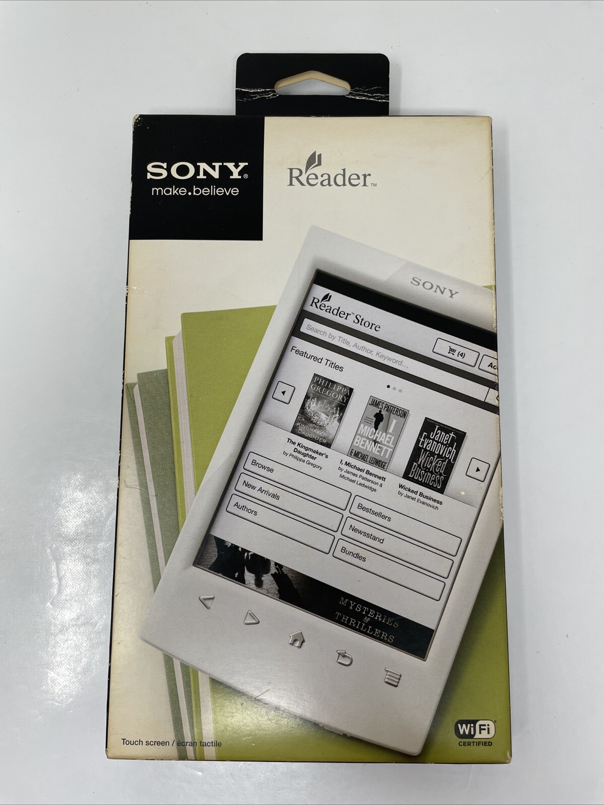 New Sealed, Sony Wifi Reader PRS-T2 White/Touch Screen.
