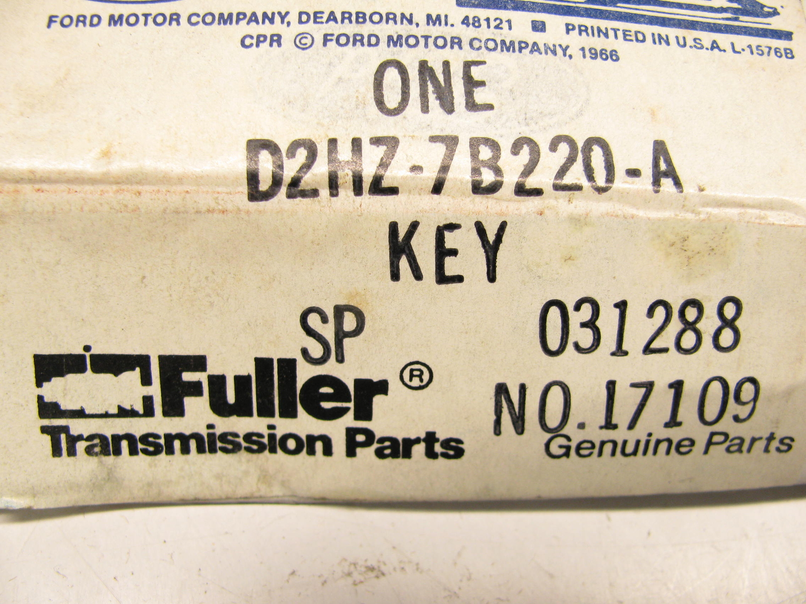 Ford OEM Mainshaft Gear Key D2hz-7b220-a 1970 - 1972 Ln-lnt900 Fuller ...