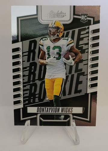 2023 Panini Absolute Football #199 Dontayvion Wicks RC Rookie Card ...