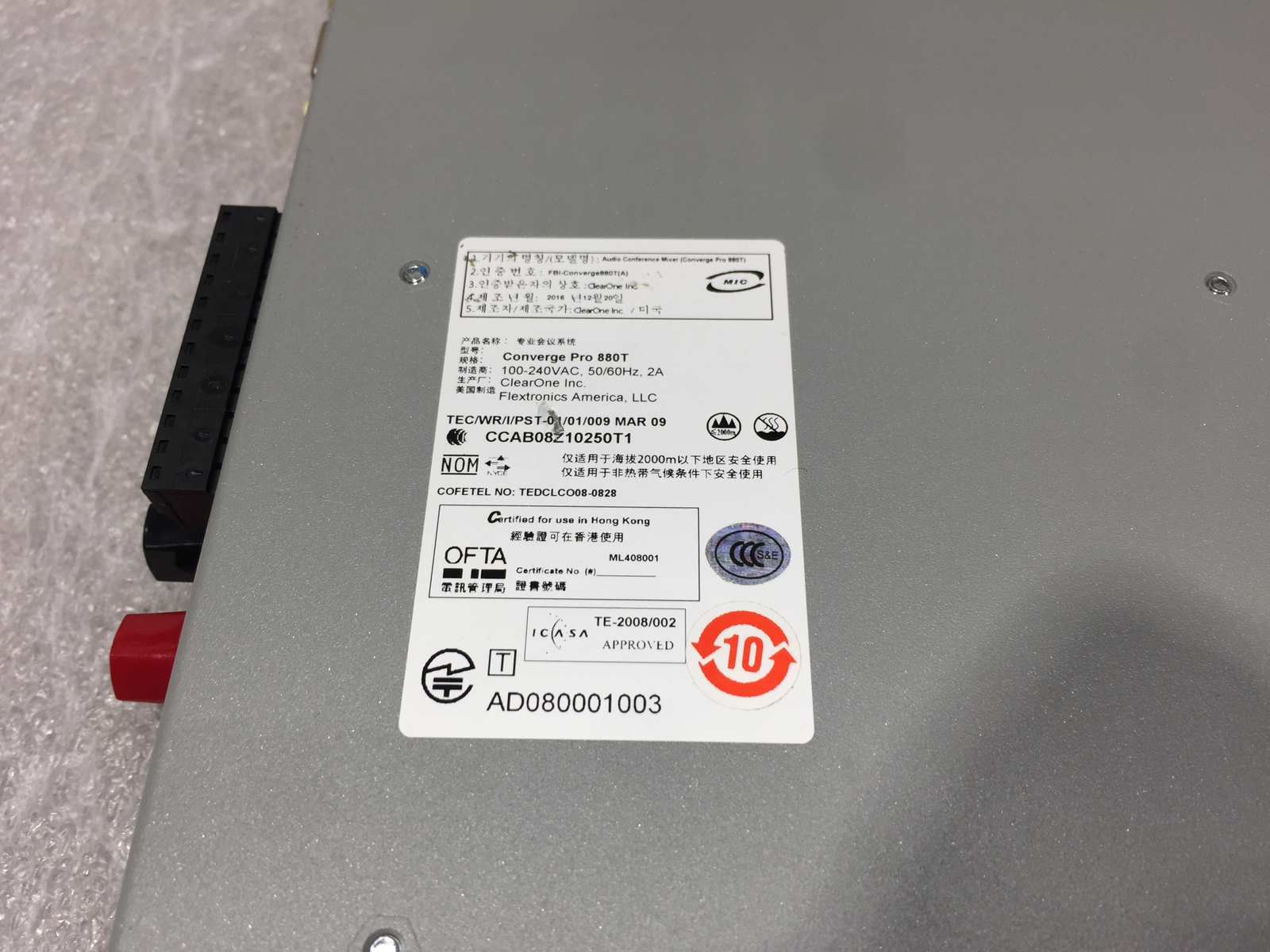 ClearOne Converge Pro 880t Professional Conferencing Systems PN ...