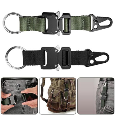 Tactical Key Chains Quick Release Keychain Buckle Heavy Duty Carabiner ...