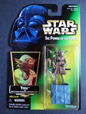 1997 Star Wars POTF Yoda Jedi Trainer Backpack Gimer Stick Action ...