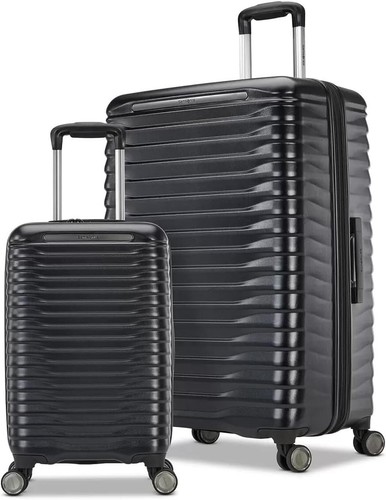 Samsonite Element 2 Piece Hard Shell Suitcase Set Expandable, TSA Lock ...