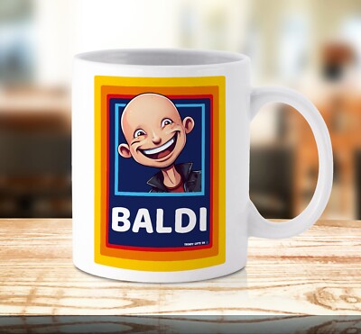 Baldi Funny Mug Cup Bald Man Novelty Birthday Fathers Day Gifts Him ...