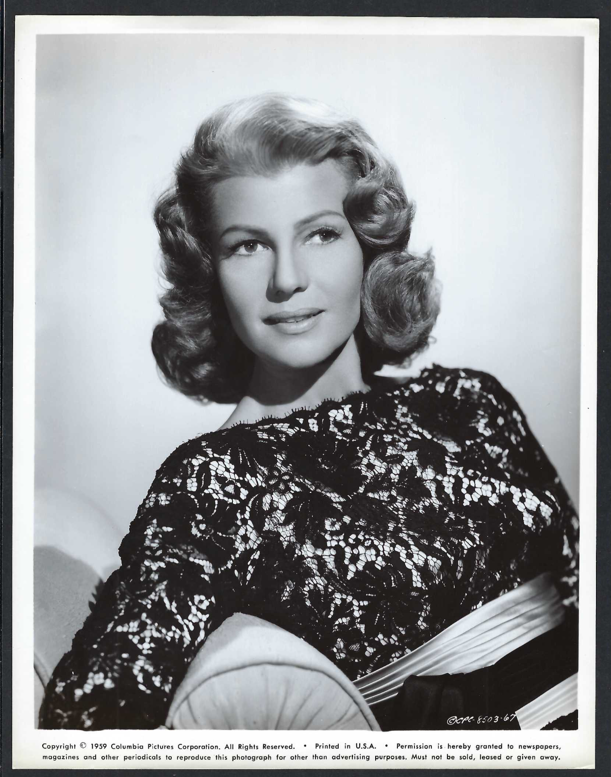 Rita Hayworth Measurements