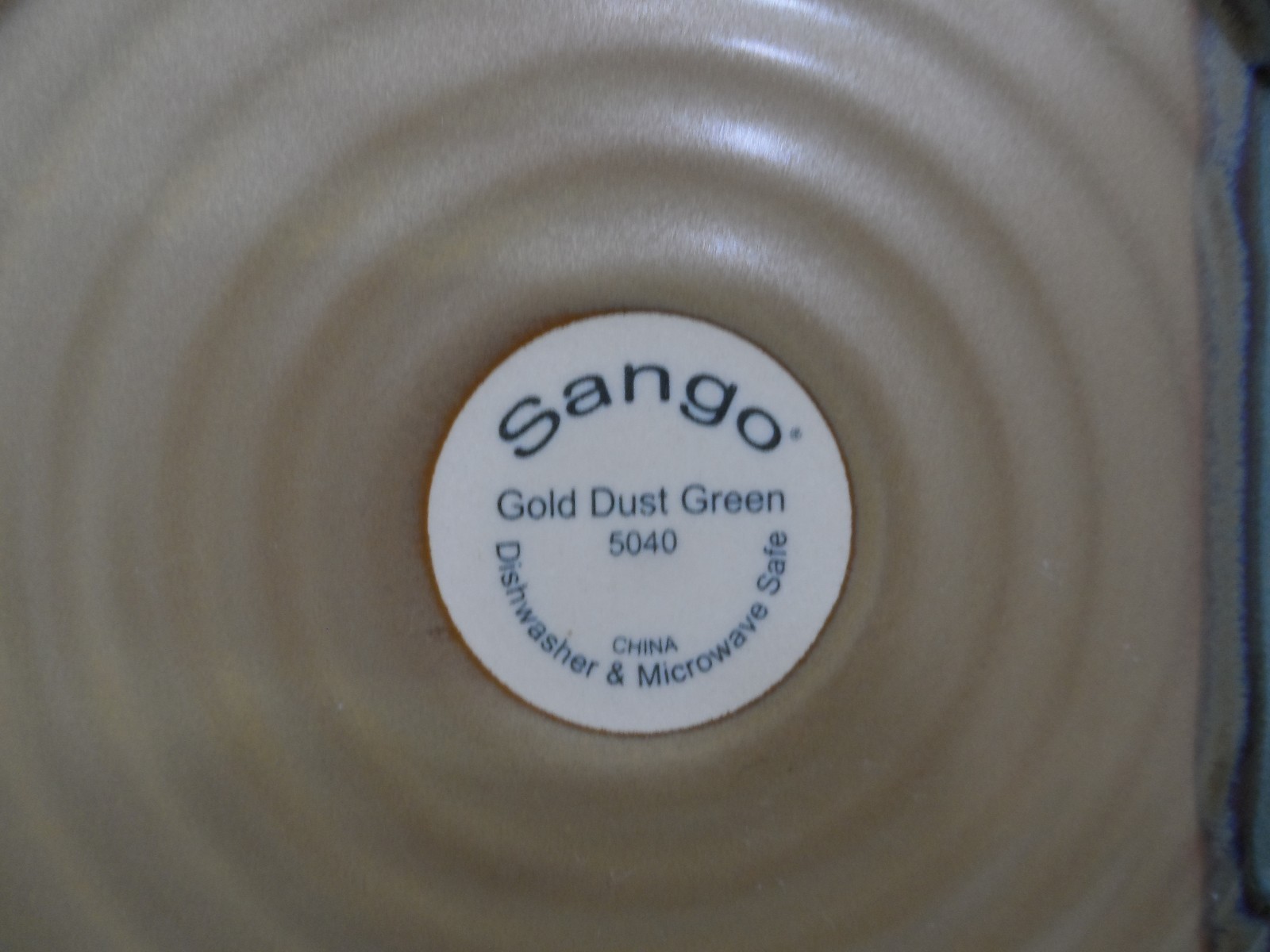 Retired Sango Gold Dust Green Brown/Tan/Beige 5040 Salad Plate 7.75 ...