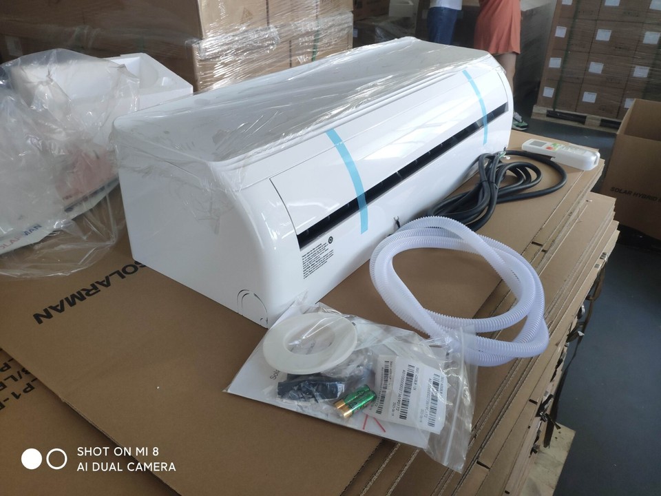 36000BTU Solar Hybrid ACDC Ductless Mini Split Air Conditioner & Heater ...