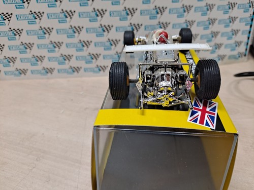 SCALEXTRIC C9 FULLY CHROMED FERRARI V8 UNIQUE FULLY REBUILT TOTALLY ...