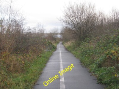 Photo 6x4 Cycle track and the A19 viaduct Portrack Looking rather ...
