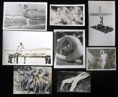 Lot of eight risque photos: 1930s- 1950s, outdoors | eBay