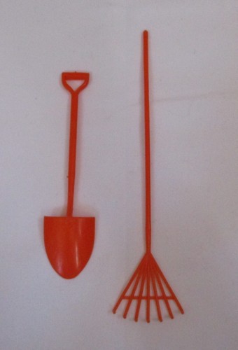 Barbie Doll Orange Rake & Shovel | eBay
