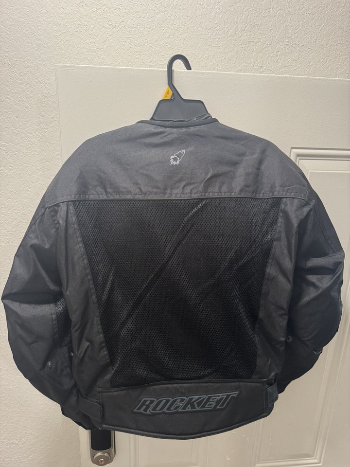 Joe Rocket Velocity Mesh Black Motorcycle Jacket Black Men's Size M | eBay