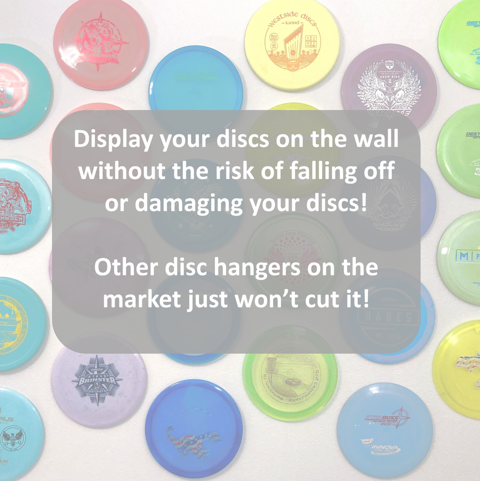Disc Golf Wall Hangers - 3M command strip or thumb tack installation | eBay