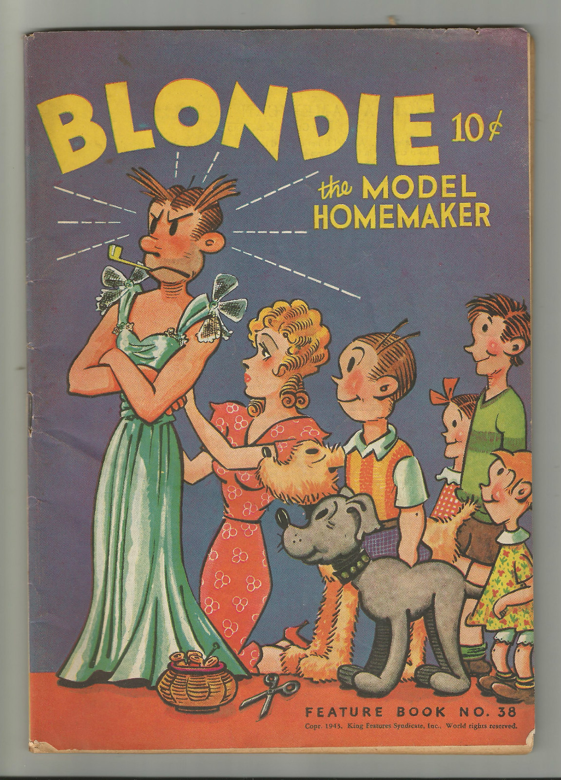BLONDIE the MODEL HOMEMAKER / FEATURE #38 GOLDEN AGE COMIC BOOK Dagwood ...