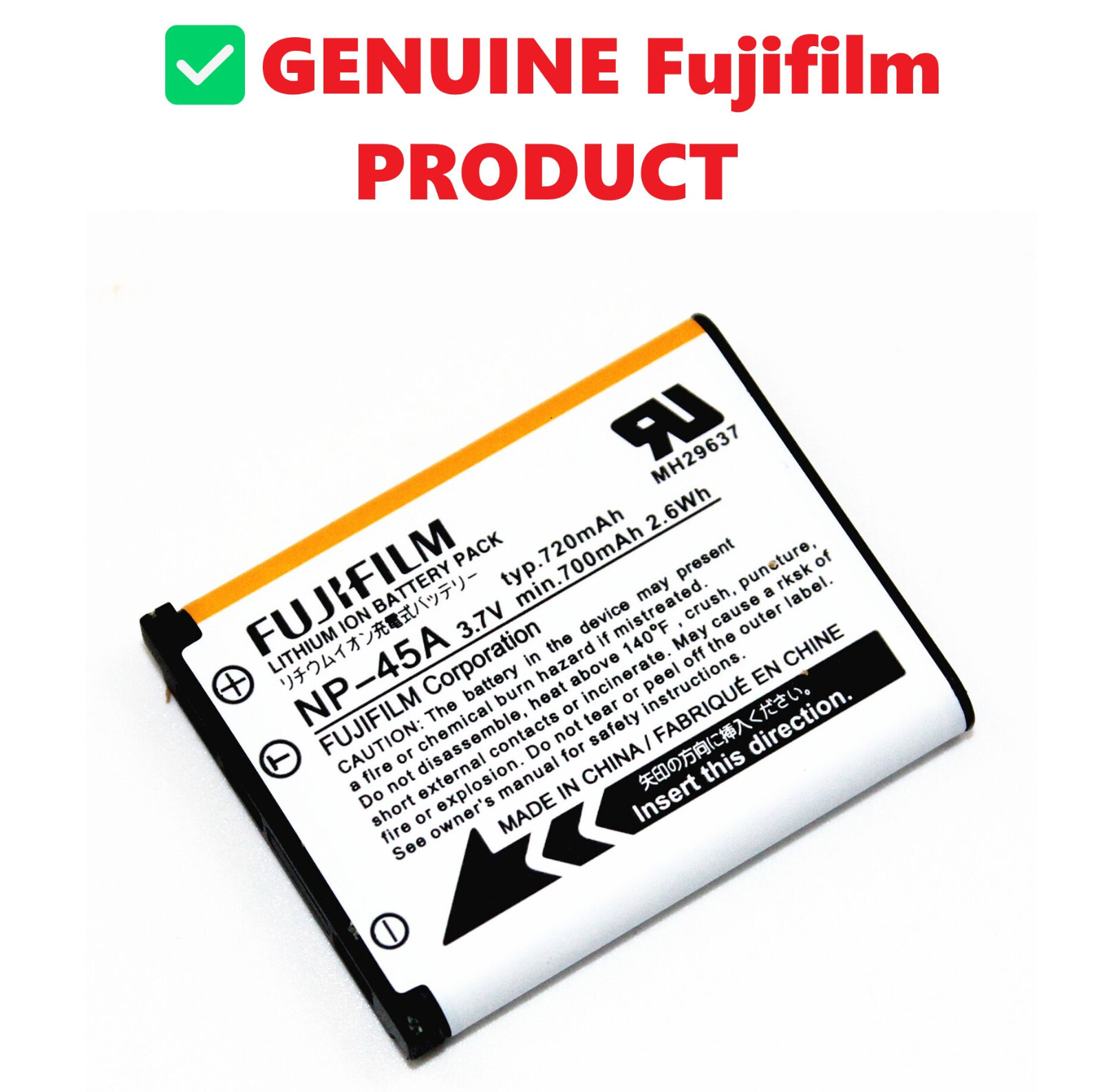Original FUJIFILM NP-45 NP-45A NP-45B NP-45S Battery for Fujifilm ...