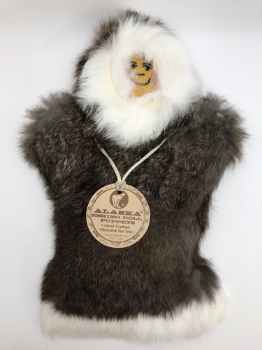 Handmade Genuine Fur Alaska Eskimo 12" Doll Hand Puppet (RF848) | eBay