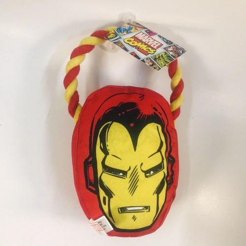 Marvel Comics Iron Man Small Dog Pet Pull Toy Rope Head 5” Long | eBay